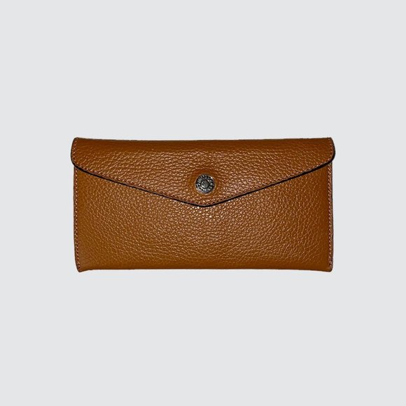 Piumelli | Bags | Nwot Piumelli Milano Leather Envelope Wallet Tanred ...